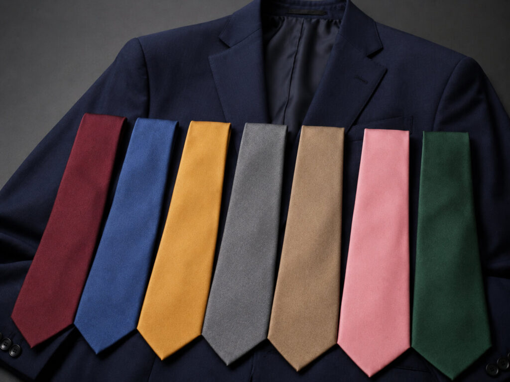 What Color Tie with Navy Blue Suit — Ranked by Versatility - Hewore